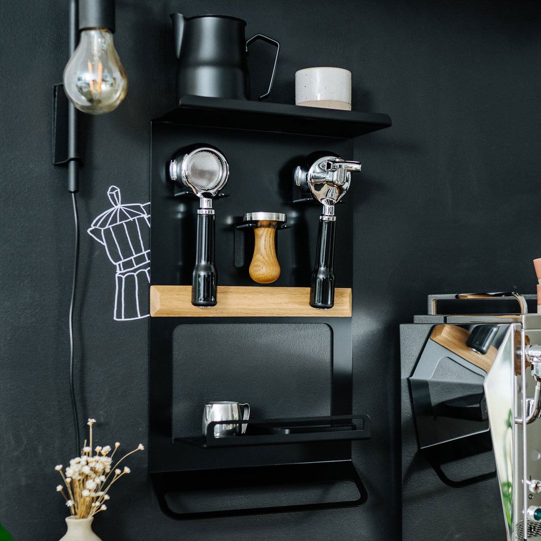 Barista Regal für Siebträger, Tamper und Kaffeezubehör – FLATE® Store