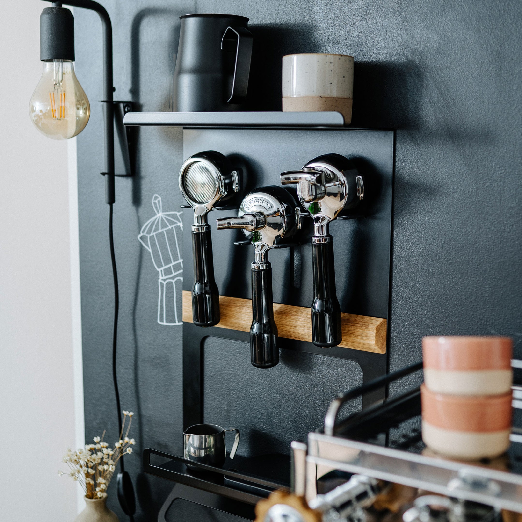 Barista Regal für Siebträger, Tamper und Kaffeezubehör – FLATE® Store